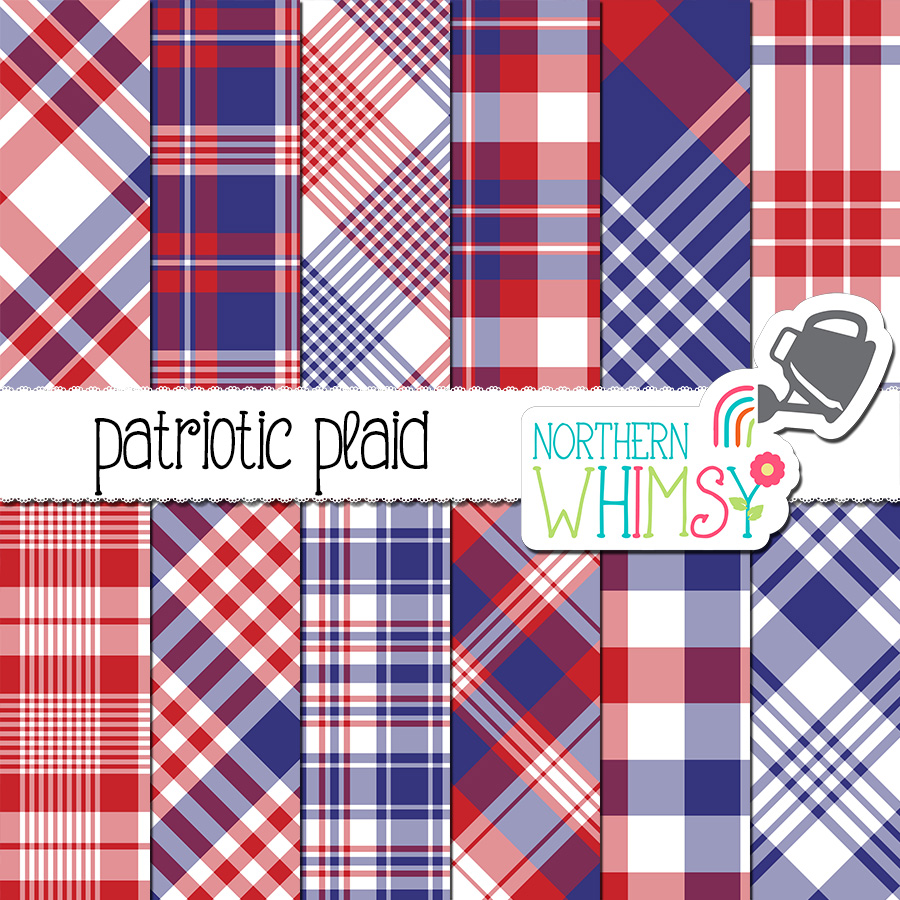 Orange Plaid Patterns – Northern Whimsy Design