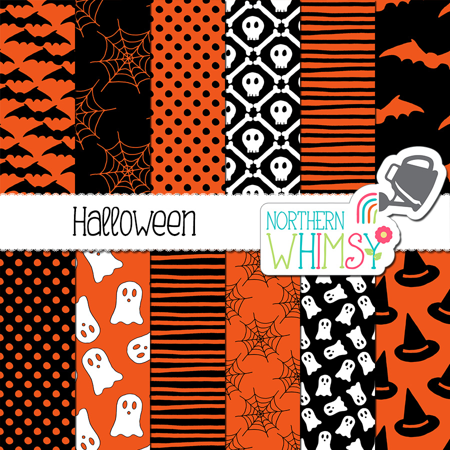 Halloween Digital Graphics Bundle – Northern Whimsy Design