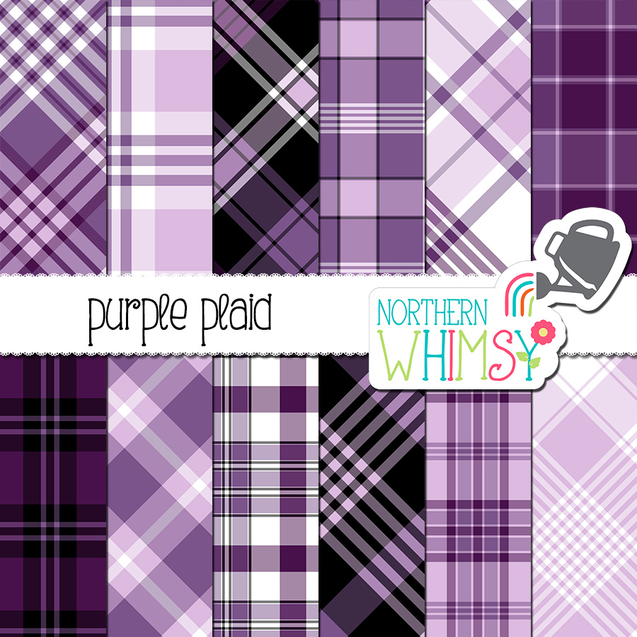 Purple Plaid Patterns – Northern Whimsy Design