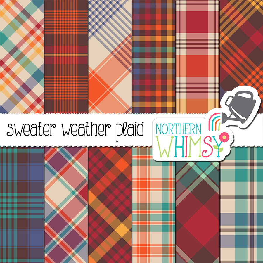 Autumn Plaid Patterns – Northern Whimsy Design