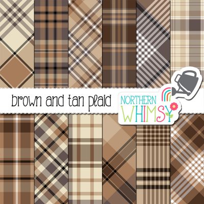 Brown and Tan Plaid Patterns – Northern Whimsy Design