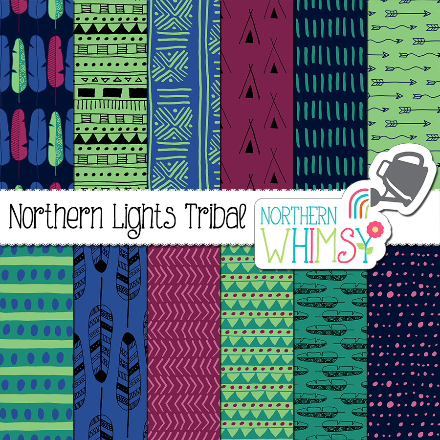 Tribal Printable Patterns – Northern Whimsy Design