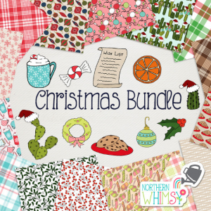 Christmas Bundle - Digital Paper, Plaid & Clip Art – Northern Whimsy Design