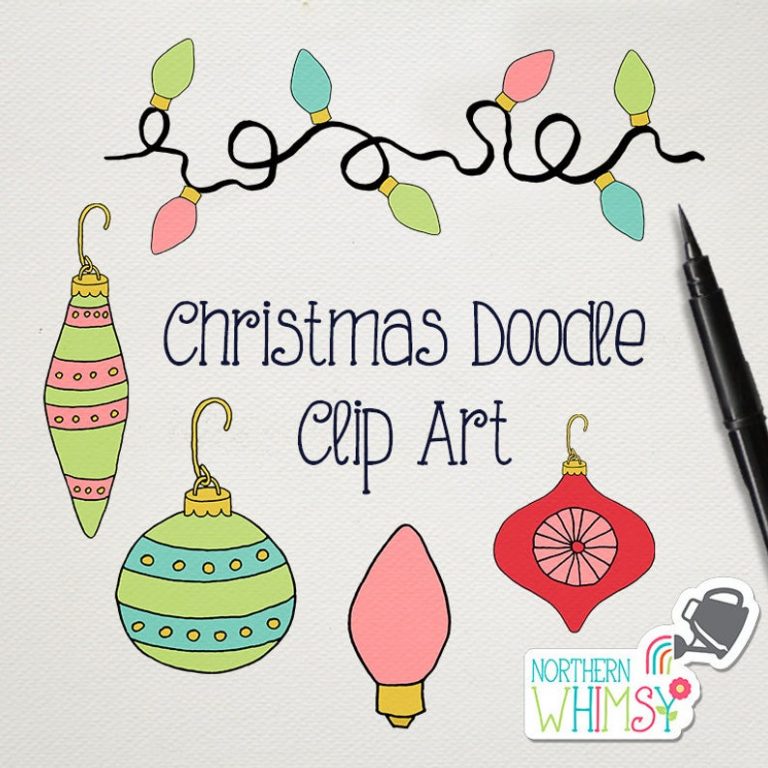 Christmas Ornament Clip Art – Northern Whimsy Design