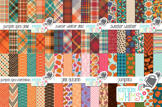 Fall Digital Paper Bundle - Commercial Use – Northern Whimsy Design