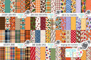 Fall Digital Paper Bundle - Commercial Use – Northern Whimsy Design