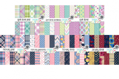 Floral Digital Paper Bundle – Northern Whimsy Design