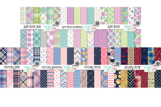 Floral Digital Paper Bundle – Northern Whimsy Design