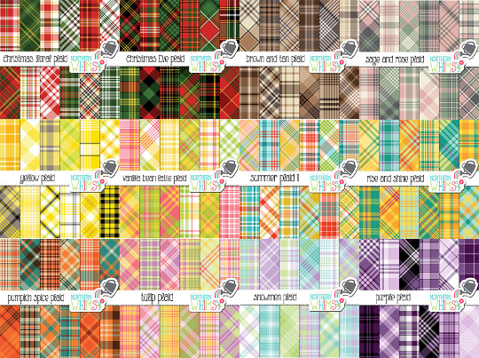 Plaid Digital Paper Bundle - Commercial Use – Northern Whimsy Design