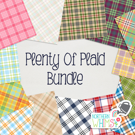 Plaid Digital Paper Bundle - Commercial Use – Northern Whimsy Design