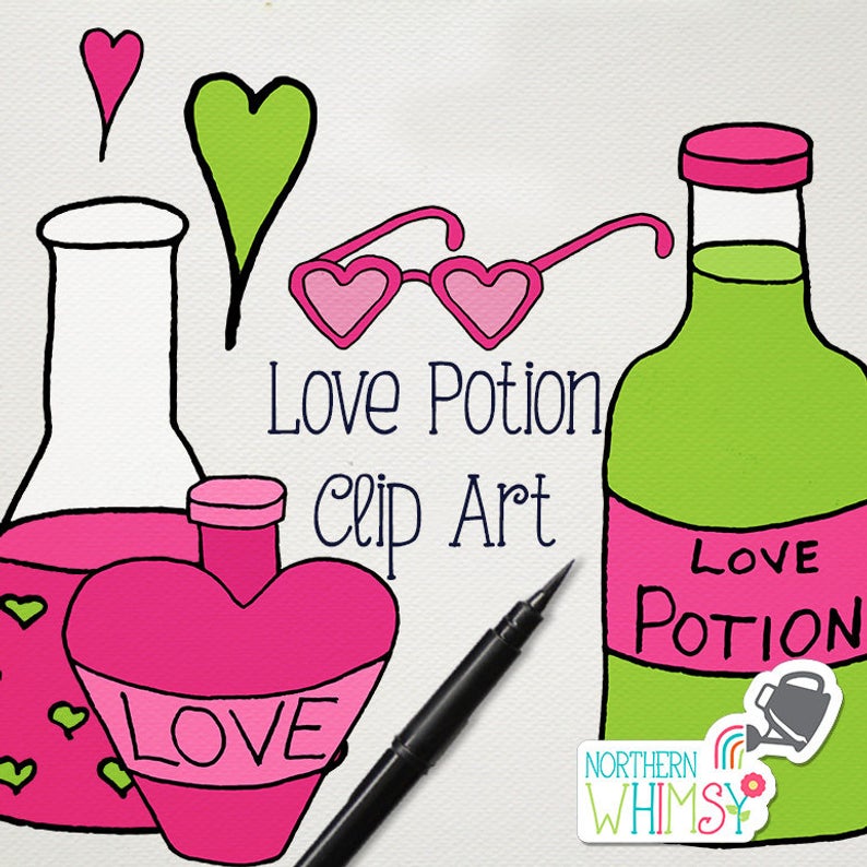 Valentine's Day Clip Art - Love Potion – Northern Whimsy Design