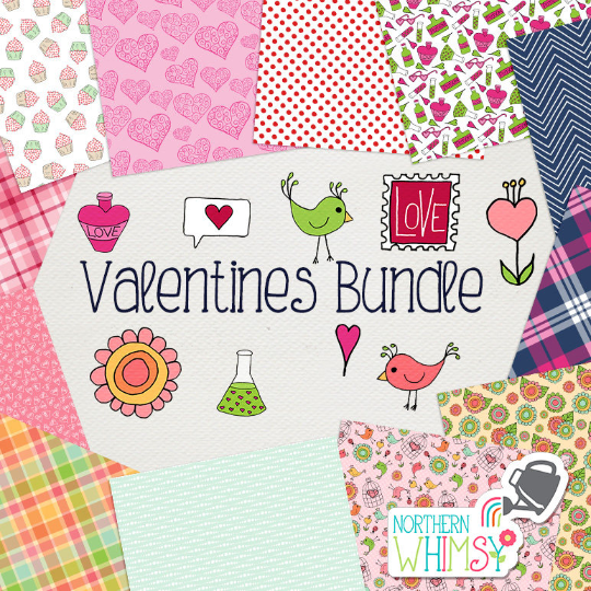 Valentines Day Patterns Bundle - Commercial Use – Northern Whimsy Design