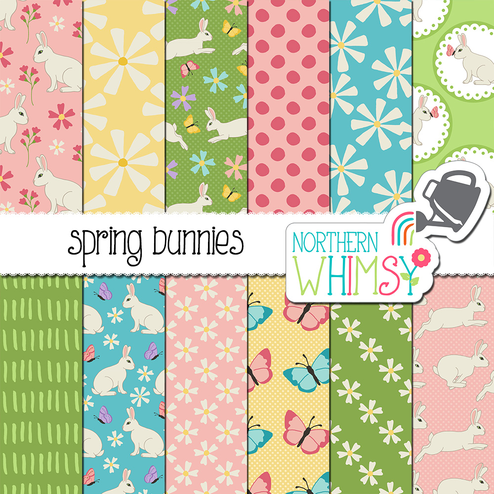 Spring Bunnies Easter Patterns – Northern Whimsy Design