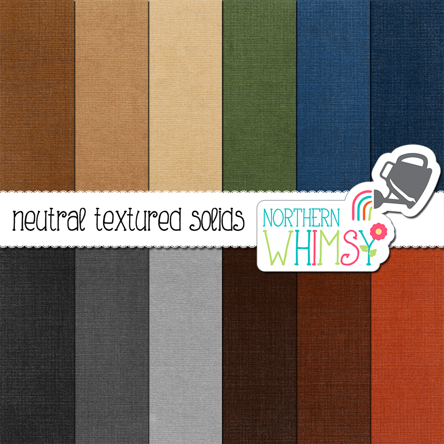 Neutral Textured Solid Digital Papers – Northern Whimsy Design